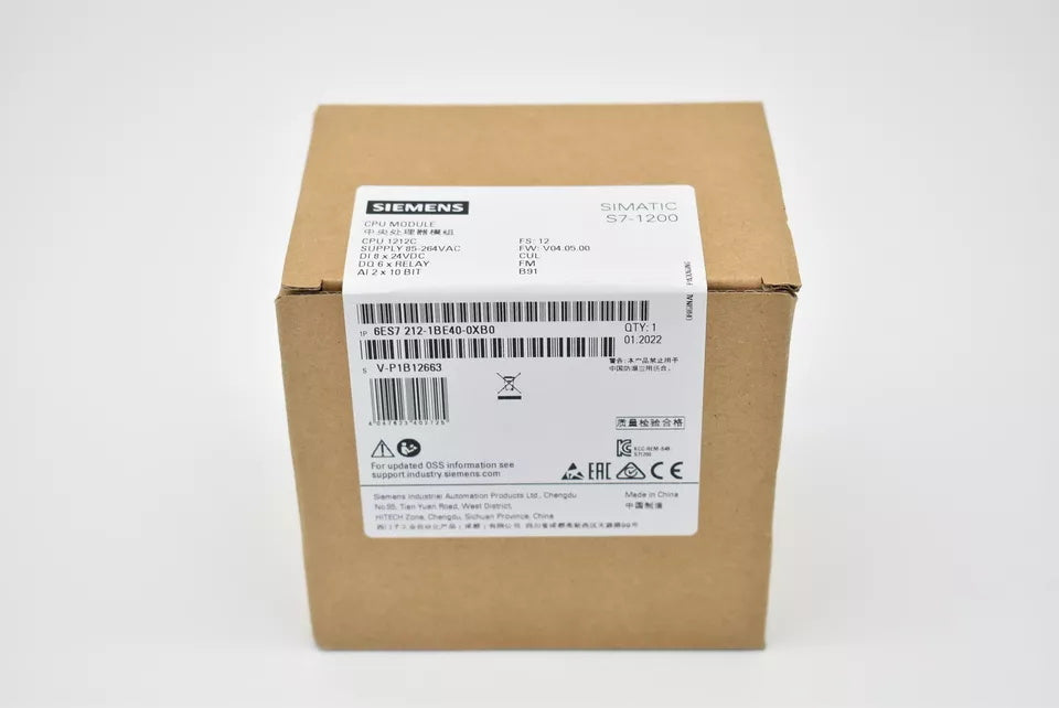 Siemens 6ES7212-1BE40-0XB0 SIMATIC S7-1200 CPU 1212C Module – oriental ...